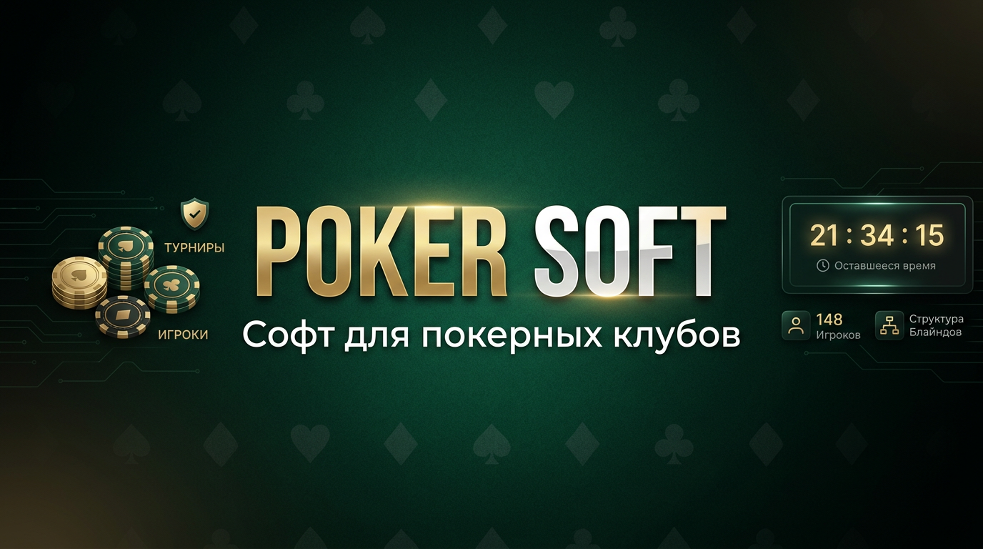 Poker Soft — турнирный софт для покерных клубов | Таймер, рейтинг, рассадка